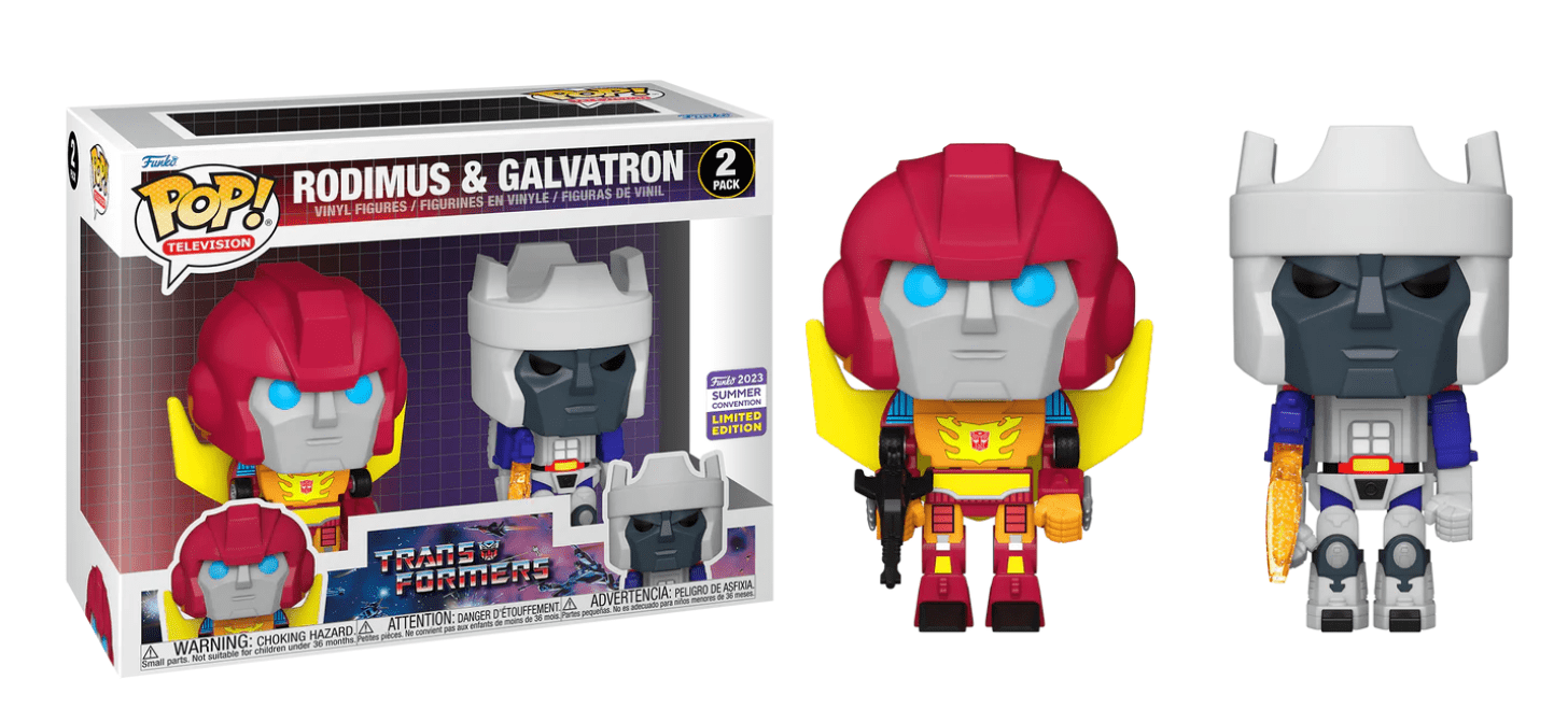 Funko Pop TV Vinyl Transformers Rodimus & Galvatron 2-Pack