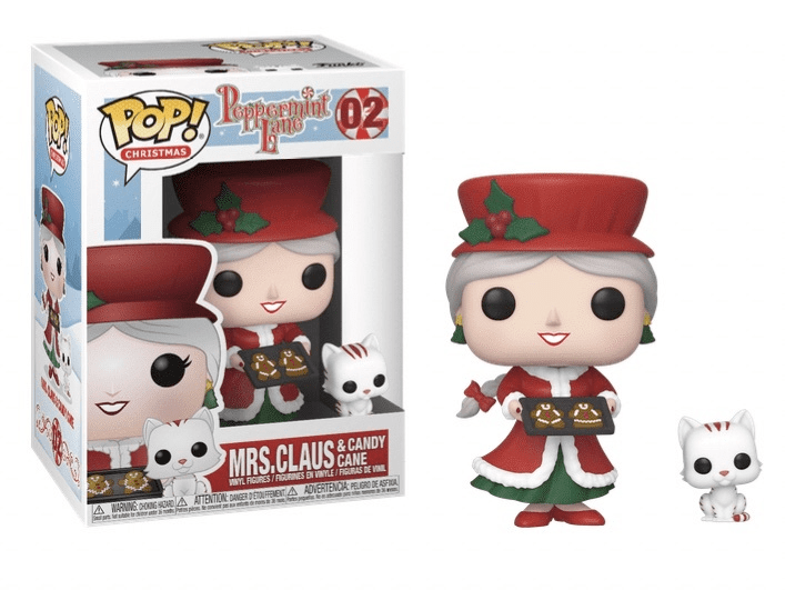 Funko Pop Vinyl Christmas Peppermint Lane Mrs. Claus & Candy Cane Figure