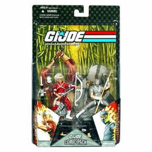 G.I. Joe 25th Anniversary Snake Eyes & Hard Master Comic Pack