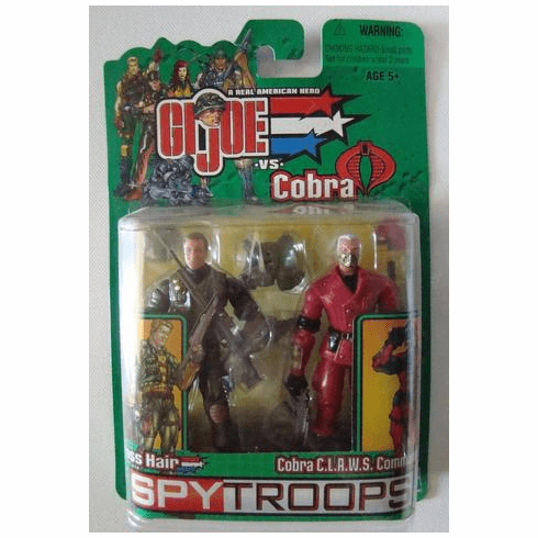 GI Joe vs Cobra Spy Troops Cross Hair & Cobra CLAW Commander Set