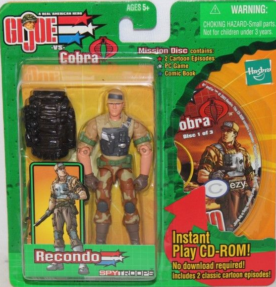 GI Joe vs Cobra Spy Troops Mission Disc Recondo Figure