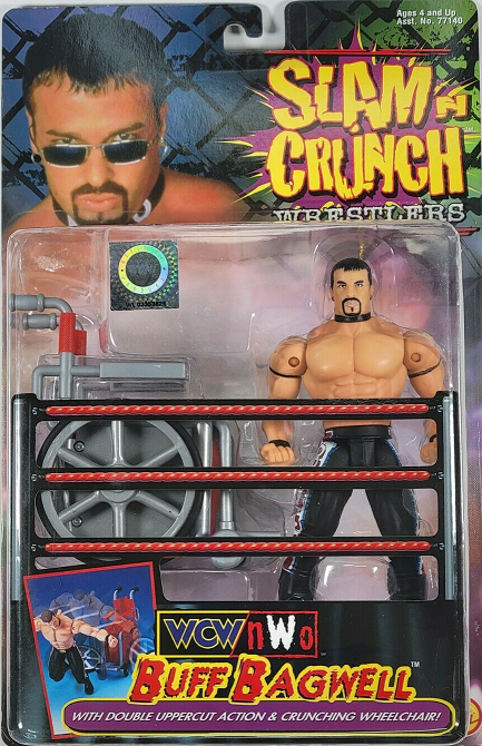 Grand Toy WCW/NWO Slam 'N Crunch Wrestlers Buff Bagwell Figure