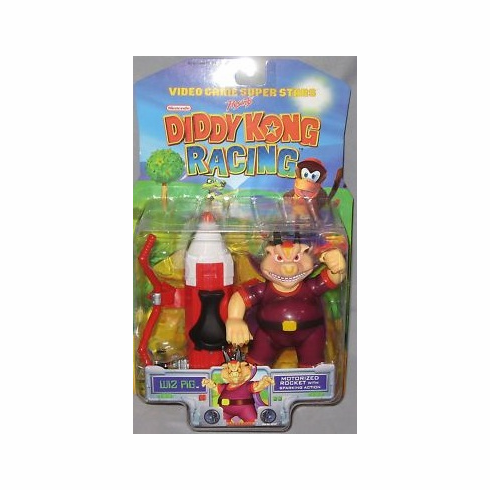 Grand Toys Diddy Kong Racing Wiz Pig Figure