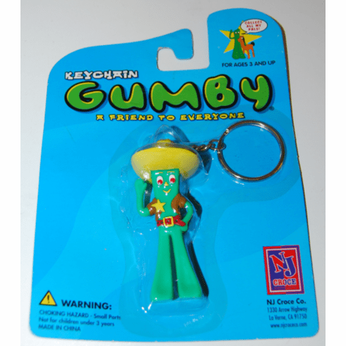 Gumby Sheriff Bendable Keychain
