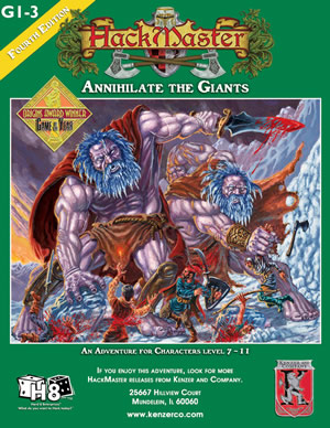 HackMaster Role Playing Game Annihilate the Giants Adventure Module