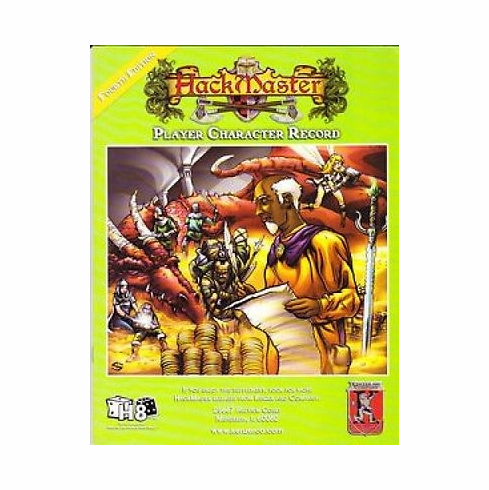 HackMaster Role Playing Game Player Character Record Book