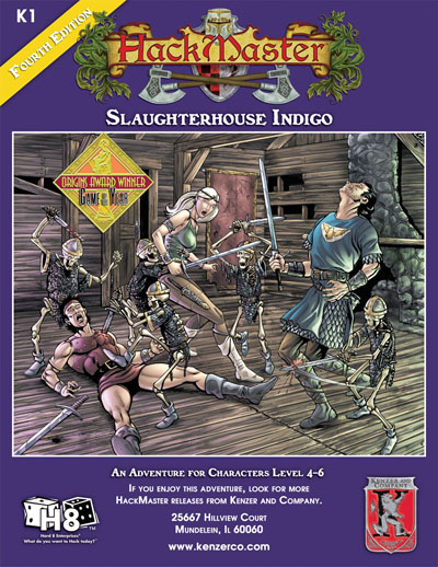 HackMaster Role Playing Game Slaughterhouse Indigo Adventure Module