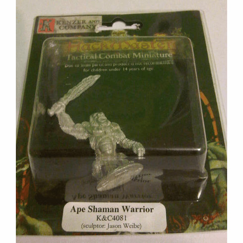HackMaster Tactical Combat Ape Shaman Warrior Miniature
