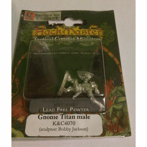 HackMaster Tactical Combat Gnome Titan Male Miniature