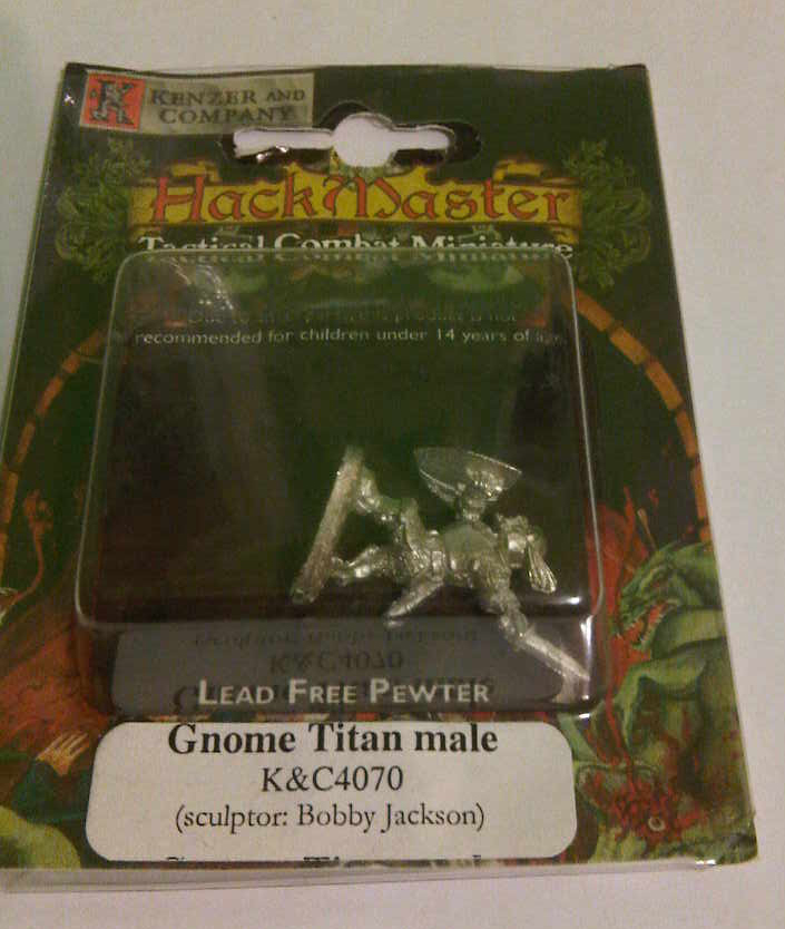 HackMaster Tactical Combat Gnome Titan Male Miniature