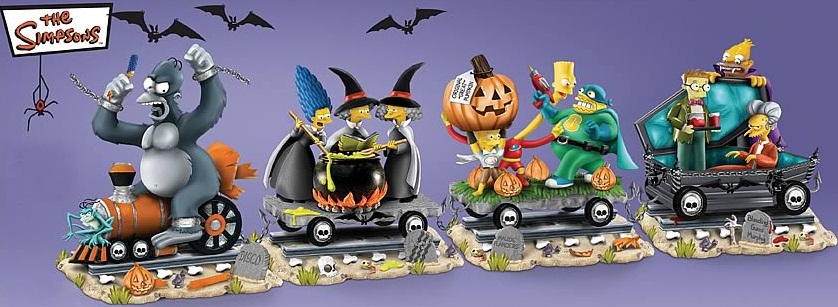 Hamilton Collection Simpsons Train of Terror Display