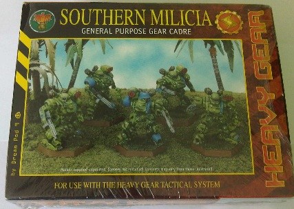 Heavy Gear Southern Milicia General Purpose Gear Cadre Miniature Set