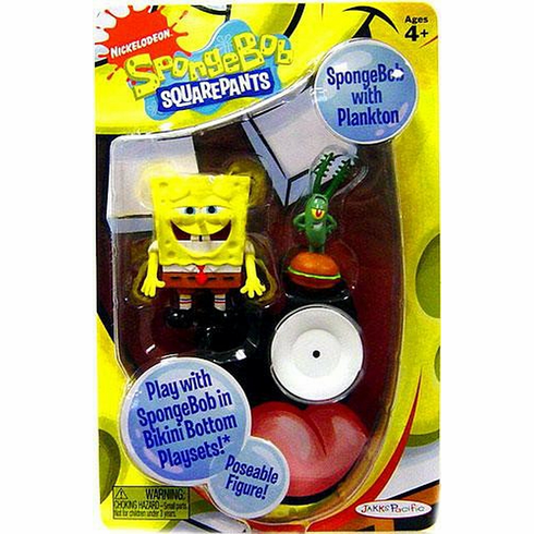 Jakks Pacific Spongebob Squarepants with Plankton Figure
