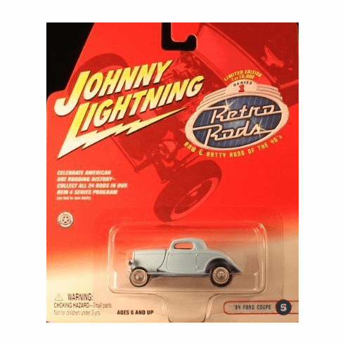 Johnny Lightning Retro Rods 1934 Ford Coupe Hot Rod Car