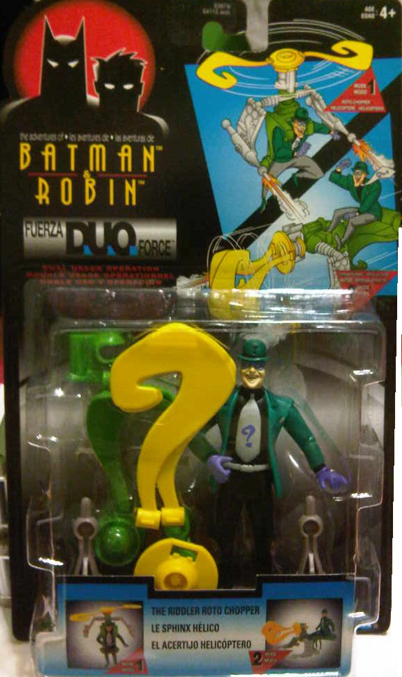 Kenner Adventures of Batman & Robin D.U.O. Force The Riddler Figure