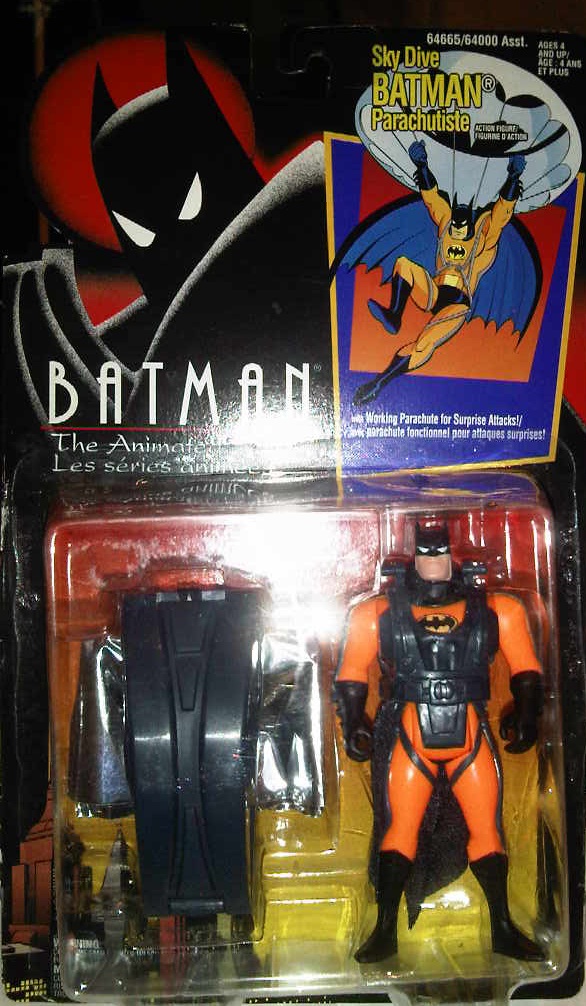 Kenner Batman The Animated Series Sky Dive Batman Figure