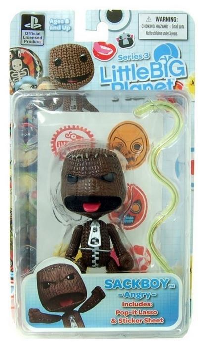 NECA Little Big Planet Sackboy Angry Figure