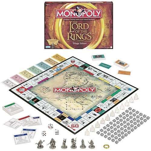 Lord of the Rings Trilogy Monopoly Board Game
