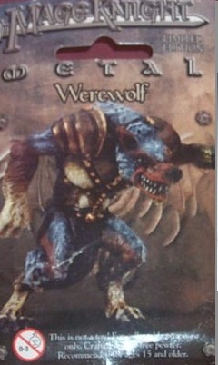 Mage Knight Metal Limited Edition Werewolf Miniature