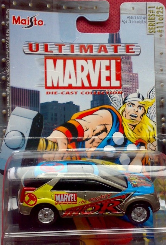 Maisto Ultimate Marvel Die-Cast Thor Cadillac Vizon Car