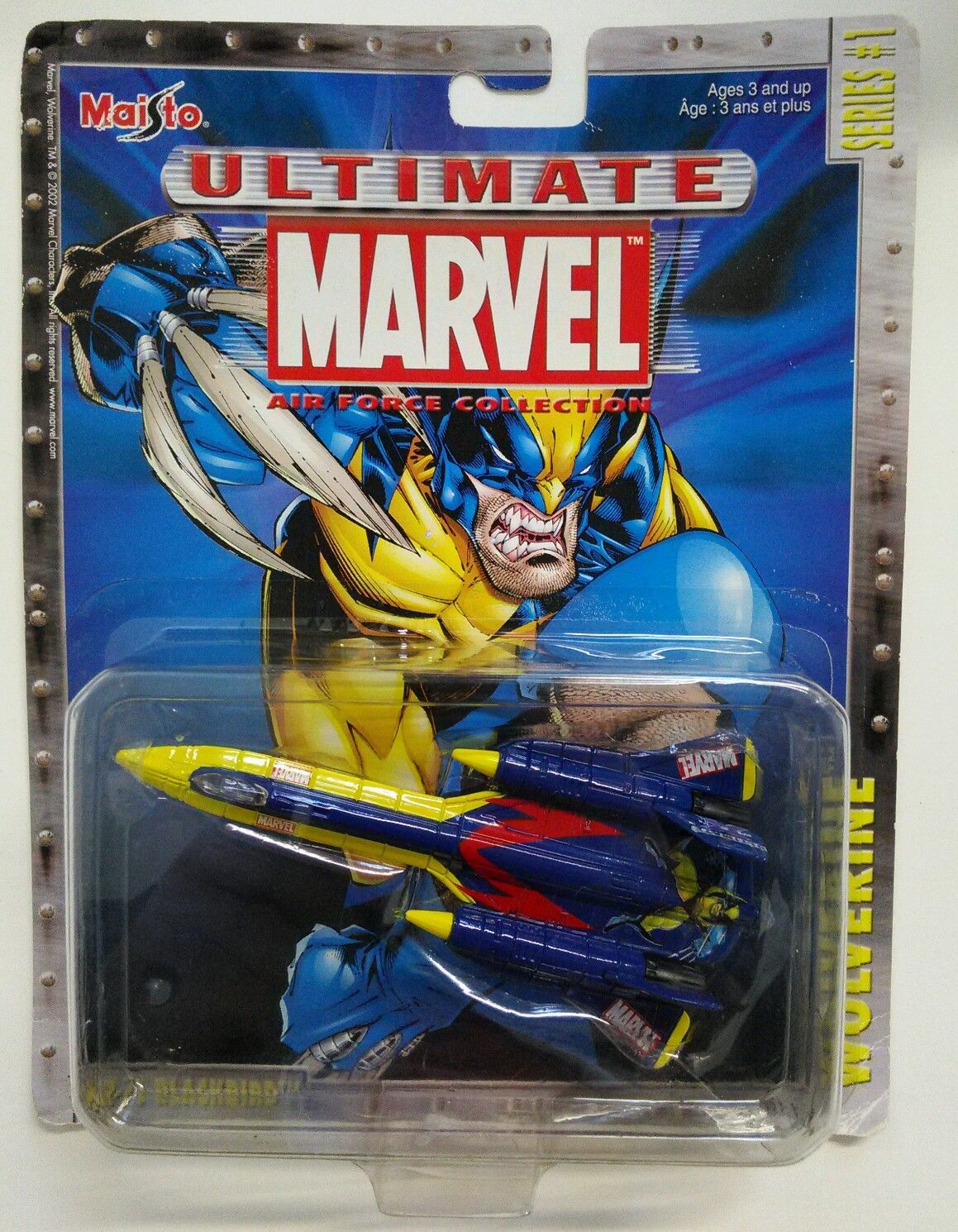 Maisto Ultimate Marvel Die-Cast Wolverine SR-71 Blackbird