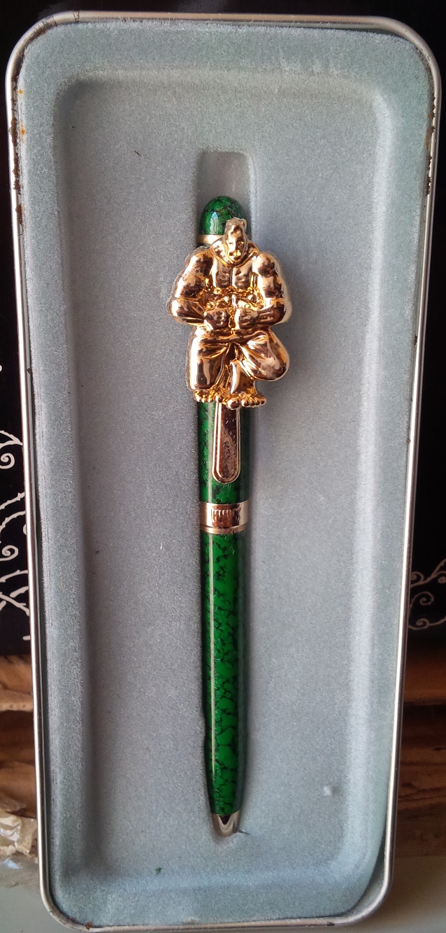 Marvel Comics Classic Hulk Marbleized Stylus Green Pen
