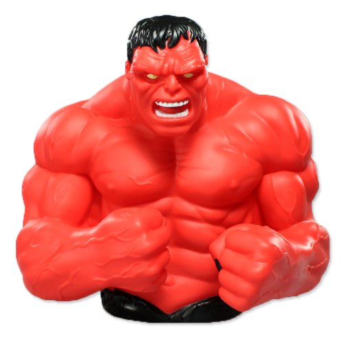 Marvel Comics Red Hulk Bust Coin Bank