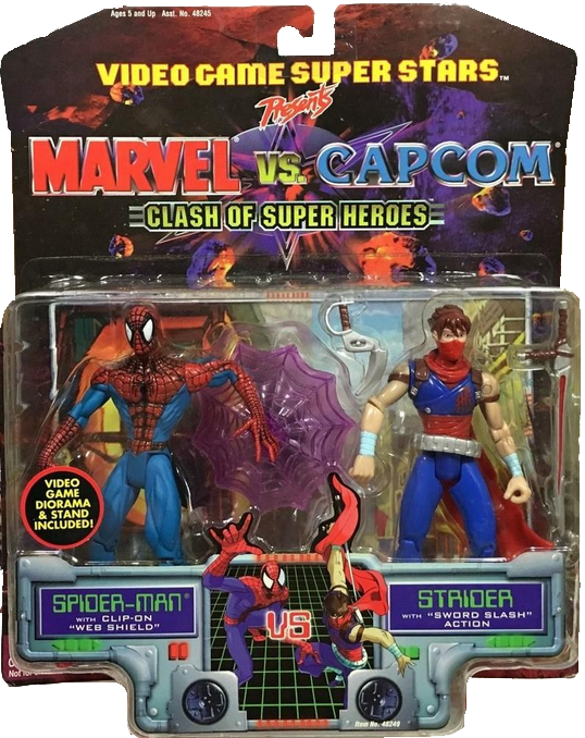 Marvel Vs Capcom Spider Man Vs Strider Figure Set 7653
