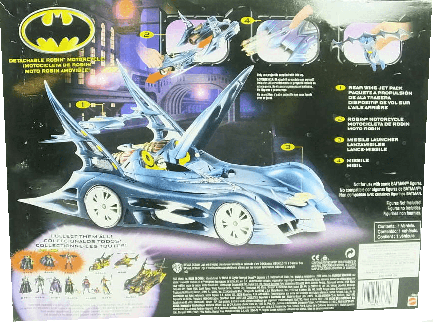 Mattel Batman Batmobile with Robin Motorcycle Set