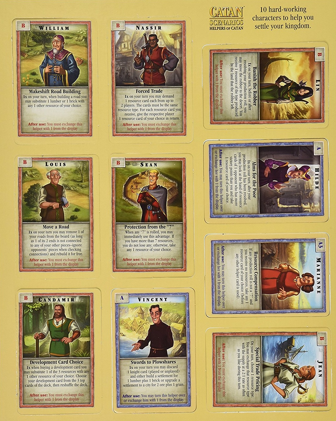 Mayfair Games Catan Scenarios The Helpers of Catan Expansion