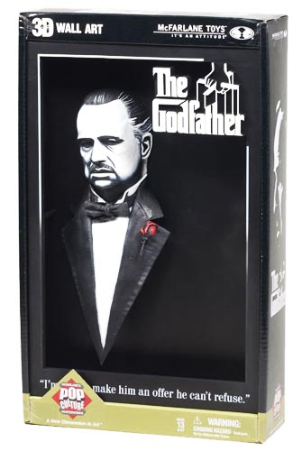 McFarlane 3D Movie Poster The Godfather Display