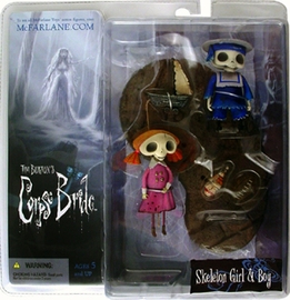 McFarlane Corpse Bride Skeleton Boy & Girl Figure Set