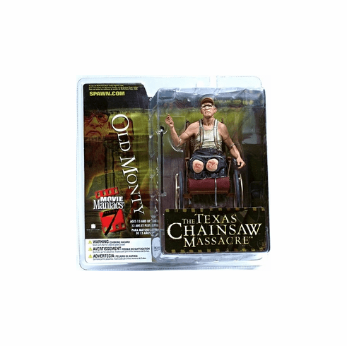 McFarlane Movie Maniacs 7 Texas Chainsaw Massacre Old Monty Figure