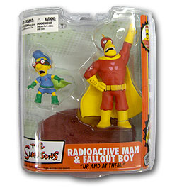 McFarlane The Simpsons Radioactive Man and Fallout Boy Figures