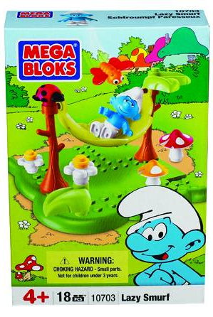 Mega Bloks Smurfs Lazy Smurf Set