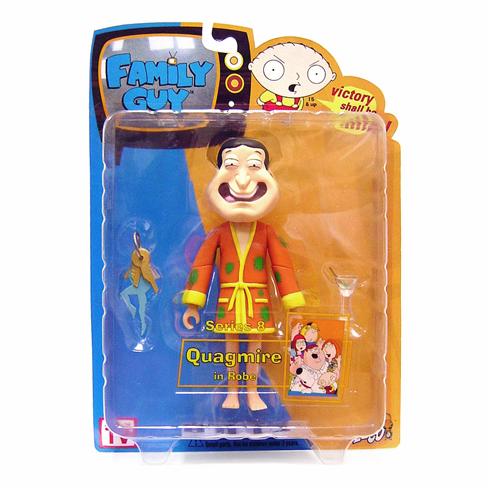 Mezco Family Guy Series 8 Quagmire in Robe Action Figure