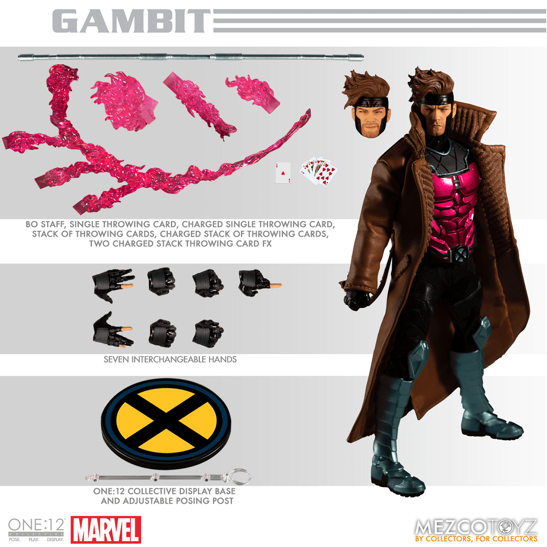 Mezco One 12 Marvel Gambit Figure