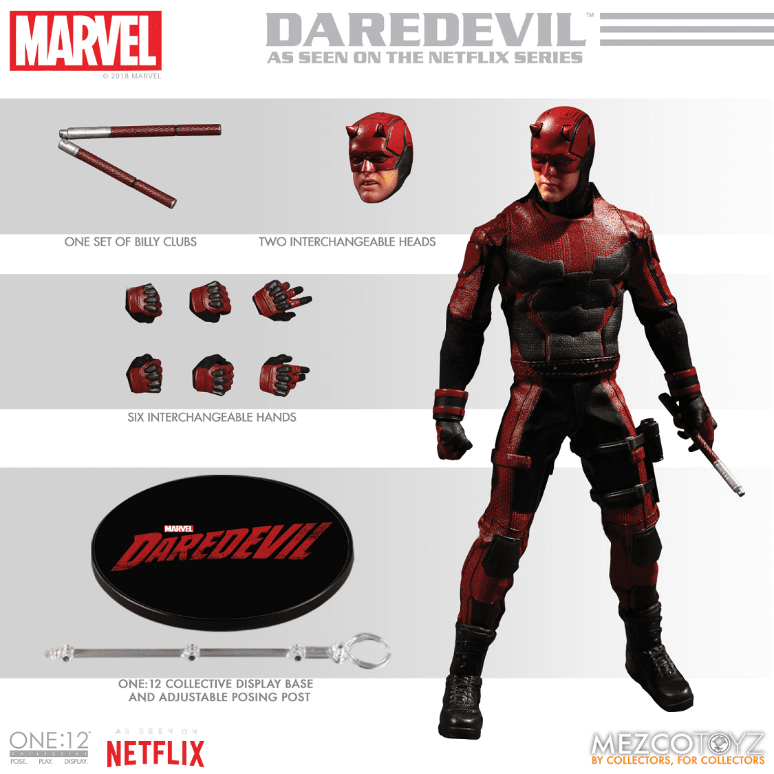 Mezco One 12 Marvel Netflix Daredevil Figure