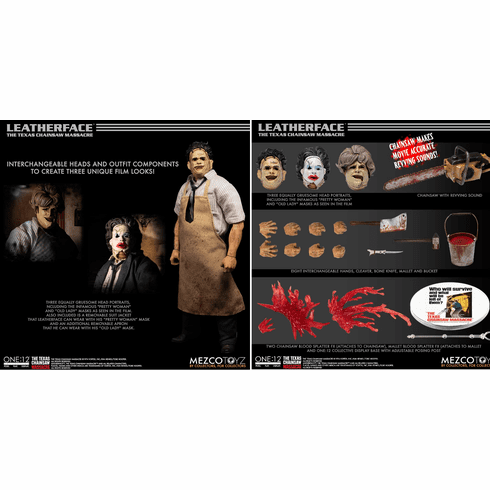 Mezco One 12 The Texas Chainsaw Massacre Leatherface Figure