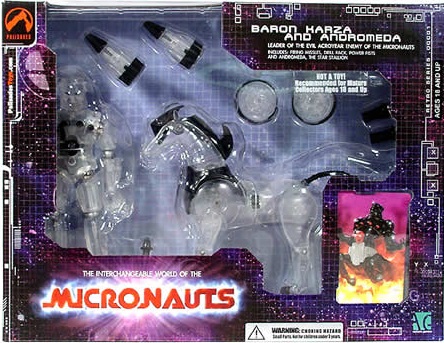 Micronauts Baron Karza and Andromeda Translucent Deluxe Set