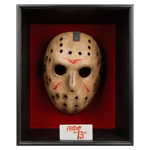 NECA Friday the 13th Jason Mask in Shadowbox Prop Replica