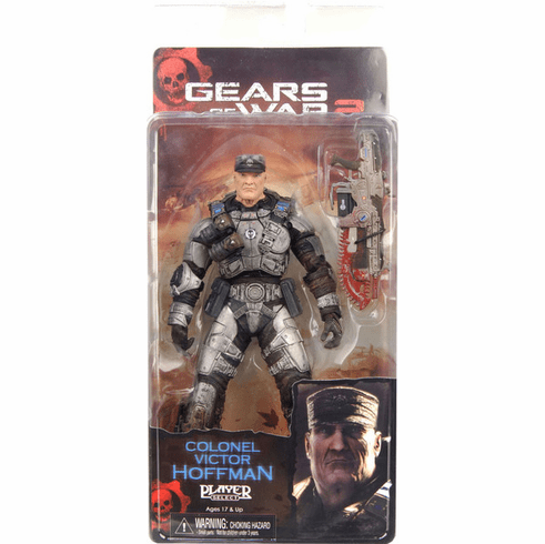 NECA Gears of War 2 Colonel Victor Hoffman Action Figure