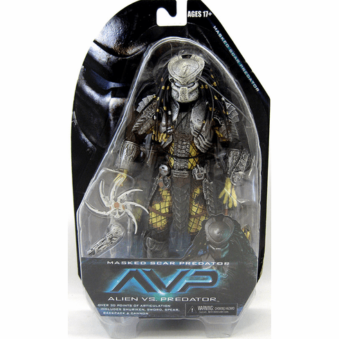 NECA Predator Series 15 AVP Masked Scar Predator Figure