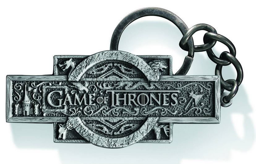 Noble Collection Game of Thrones Logo Metallic Key Chain