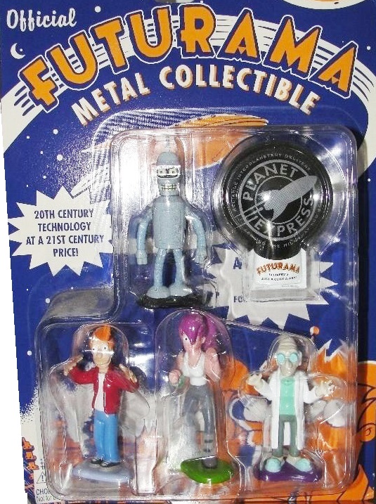Official Futurama Metal Figures with Planet Express Clicker