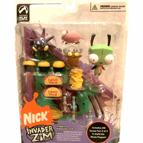 Palisades Nickelodeon Invader Zim Doggie Disguise Gir Figure