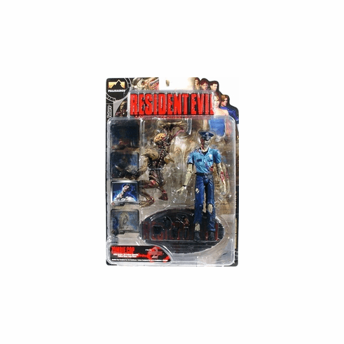 Palisades Resident Evil Blue Zombie Cop Action Figure