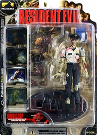 Palisades Resident Evil White Zombie Cop Action Figure