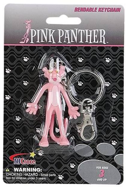 Pink Panther Bendable Keychain