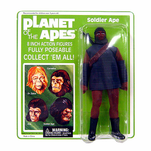 Planet of the Apes Retro Cloth Mego Soldier Ape Action Figure